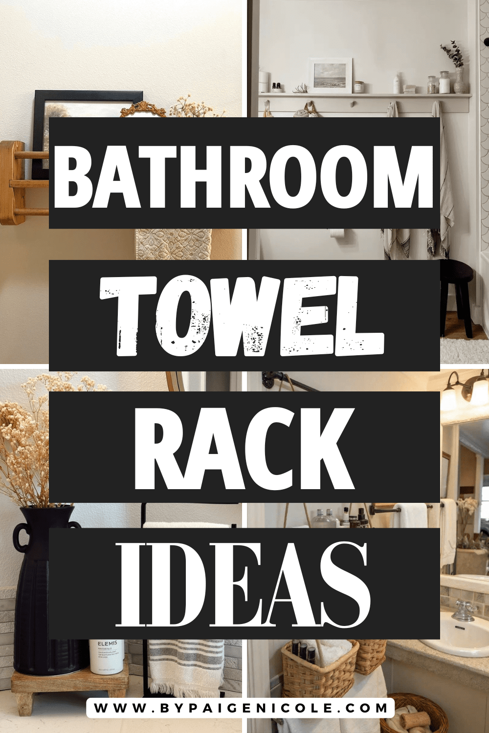 17 Creative Bathroom Towel Rack Ideas for Stylish Organization